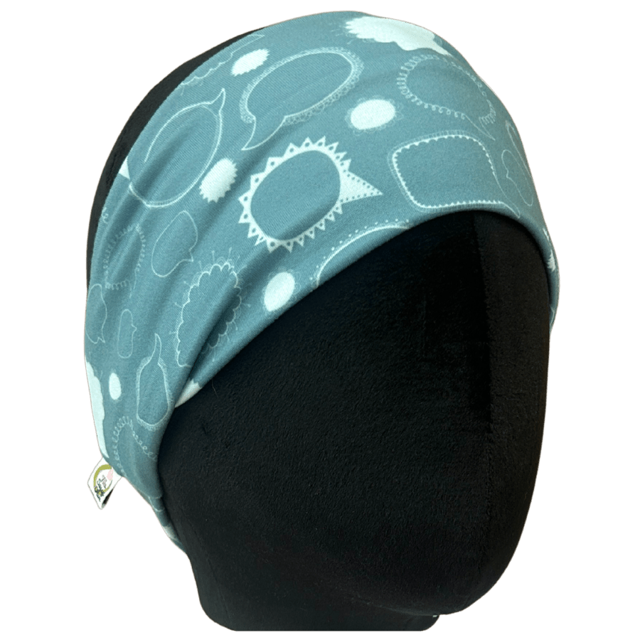 Speech Bubbles Stretch Headband | SLP & Communication Therapy Print ...