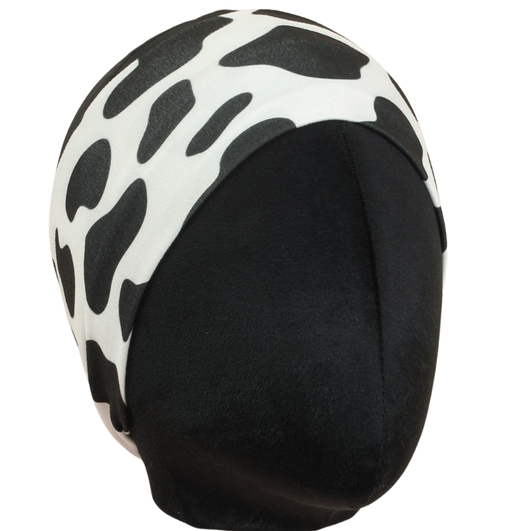 Cow Print Stretch Headband | – Handmade, No-Slip, Soft & Comfy – The ...