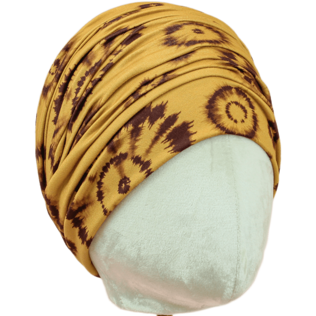 Iced Coffee Tie Dye Boho Buff | Tan Brown Tie Dye Headband | The Sassy ...